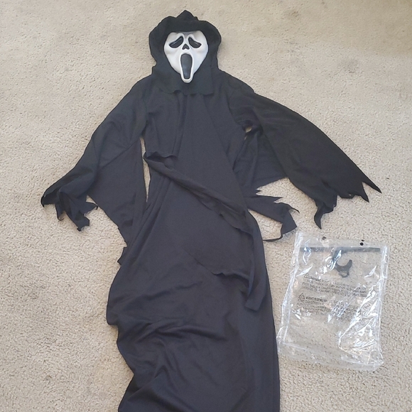 Costumes | Black Ghostface Halloween Costume With Hood And Mask | Poshmark